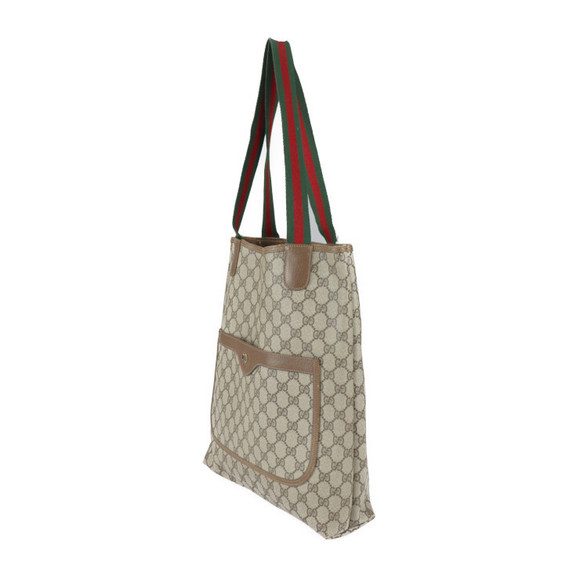 Gucci | Bags | Gucci Bag Supreme Brown Tan Line Gg Sherry | Poshmark